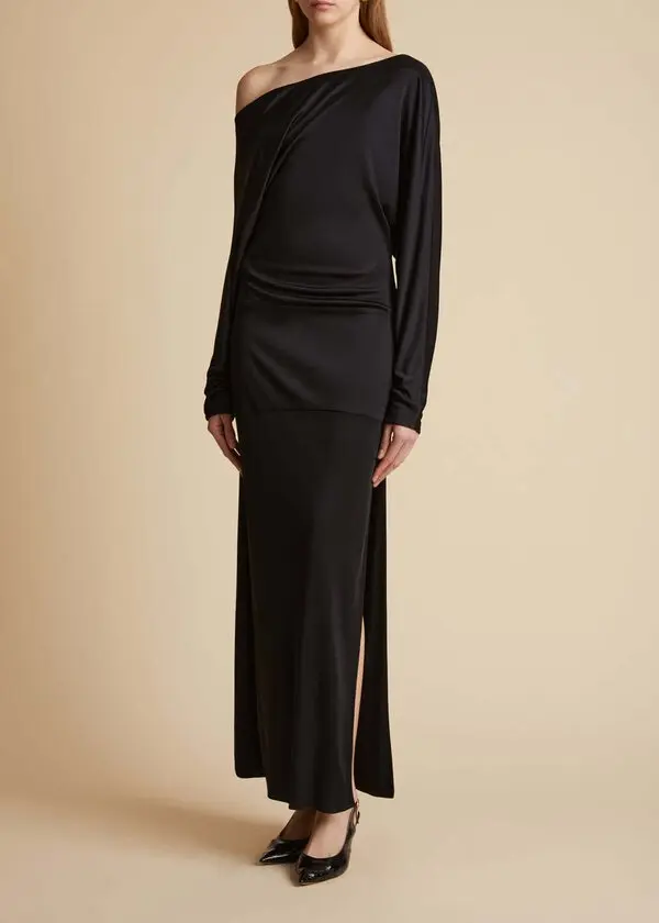 Khaite Junet Off-the-shoulder Dress