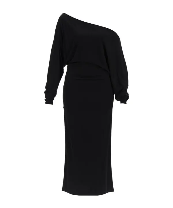 Khaite Junet Off-the-shoulder Dress - Black