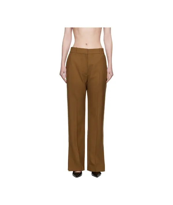 Studio Nicholson Mitra Straight-leg Trousers - Brown