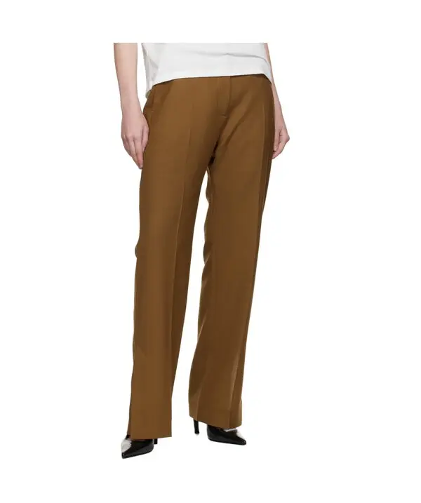 Studio Nicholson Mitra Straight-leg Trousers - Brown