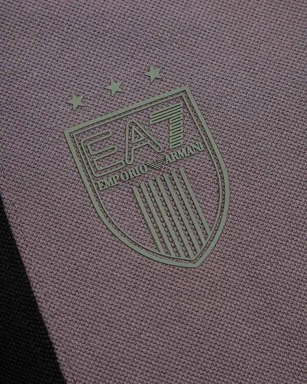 EA7 Logo Long-sleeved Polo Shirt