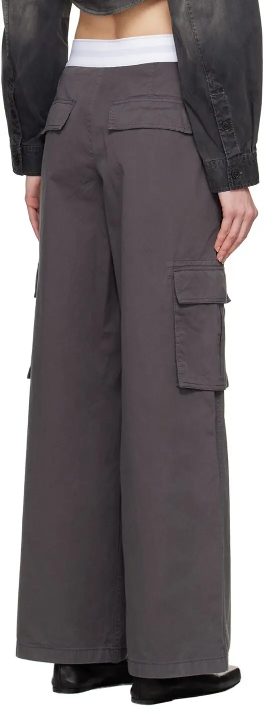 Alexander Wang Mid-rise Cargo Trousers - Black