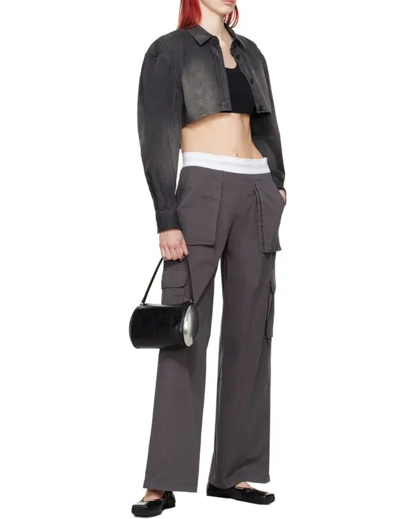 Alexander Wang Mid-rise Cargo Trousers - Black