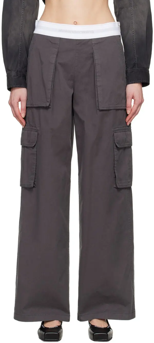 Alexander Wang Wide-leg Cargo Pants - Black