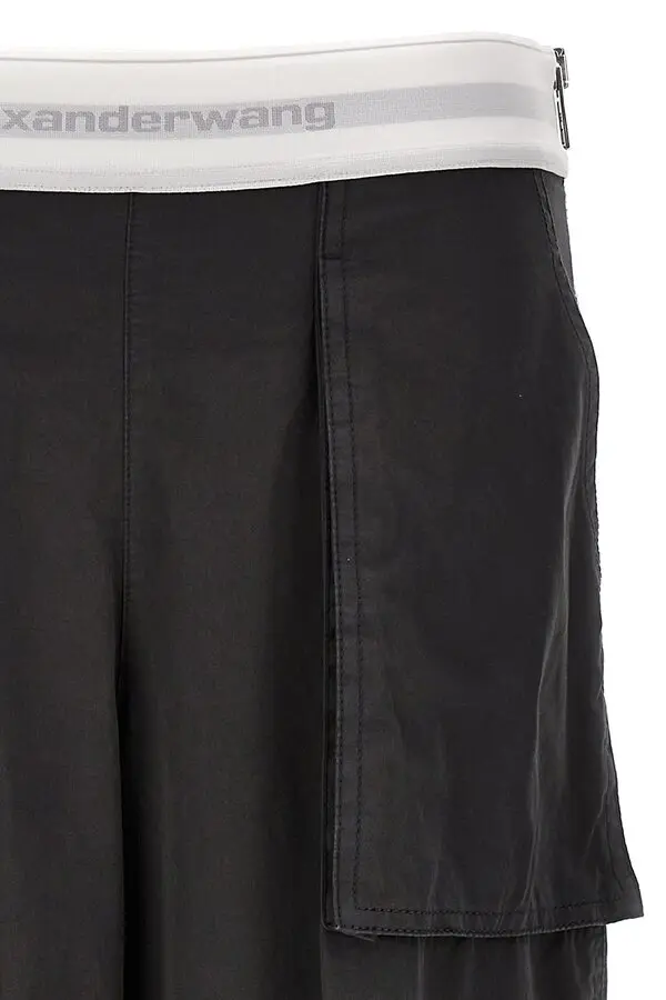 Alexander Wang Wide-leg Cargo Pants - Black