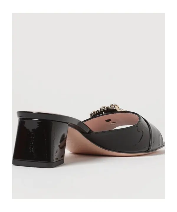 ROGER VIVIER Embellished High-heeled Slip-on Sandals