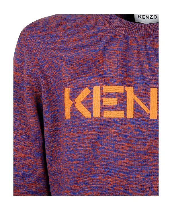 Kenzo Marl-knit Logo Pullover