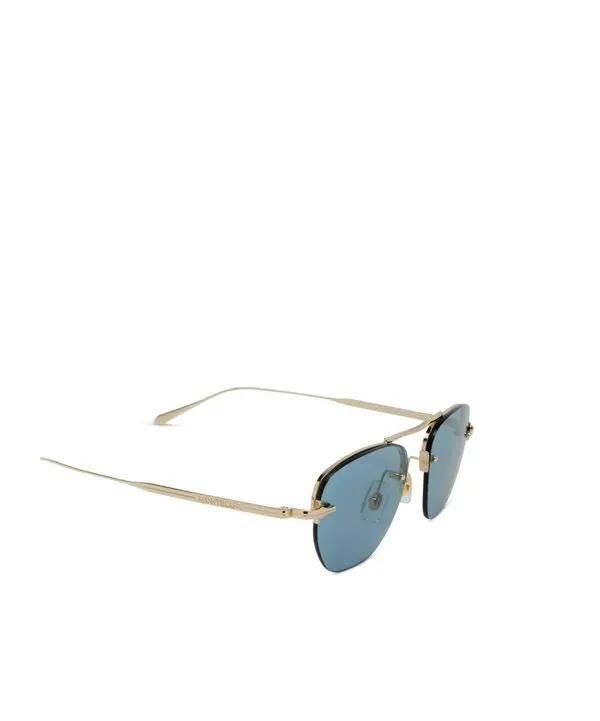 Montblanc Rimless Geometric Sunglasses - Blue