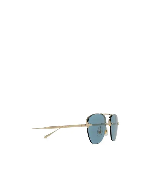 Montblanc Rimless Geometric Sunglasses - Blue