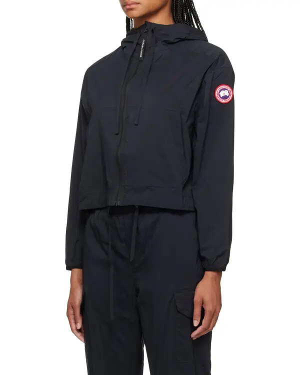 Canada Goose Kaslo Cropped Windbreaker Jacket - Black