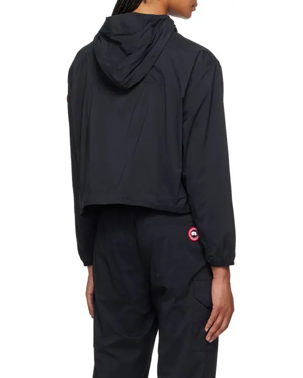 Canada Goose Kaslo Cropped Windbreaker Jacket - Black