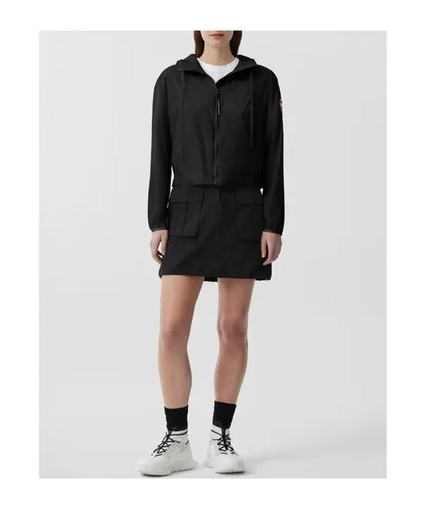 Canada Goose Kaslo Cropped Windbreaker Jacket - Black