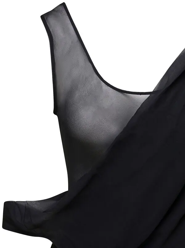Christopher Esber Long Relaxed Draped Sleeveless Maxi Dress