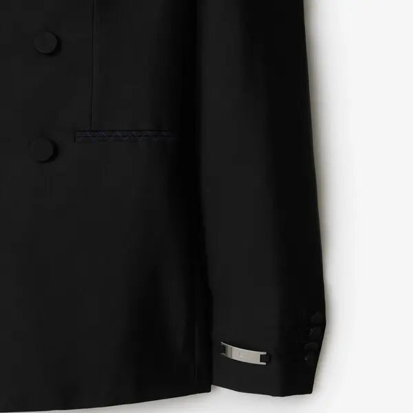 Burberry Double Breasted Peak Lapels Blazer