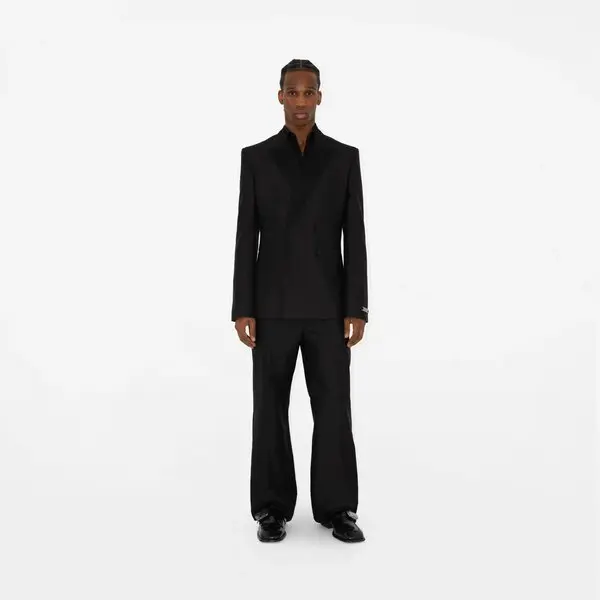 Burberry Double Breasted Peak Lapels Blazer