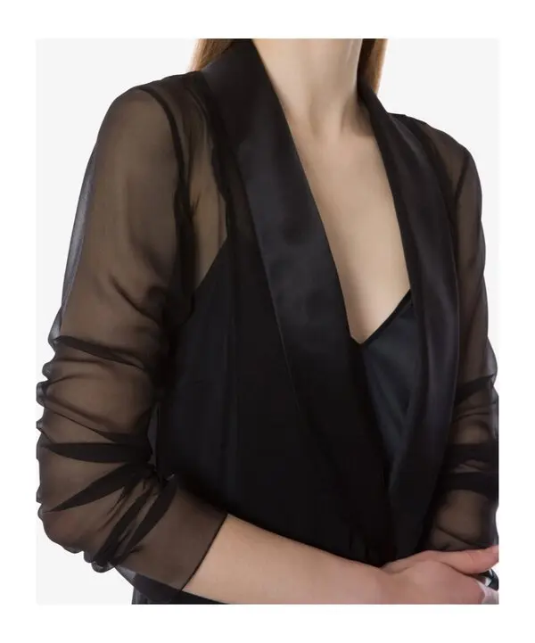 Alberta Ferretti Cowl Neck Chiffon Dress With Petticoat
