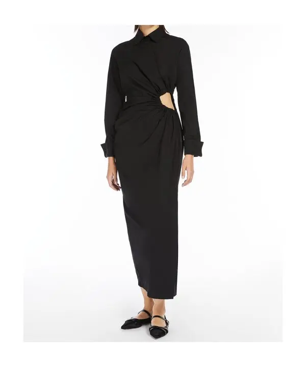 Max Mara Collared Long Sleeve Shirt Dress