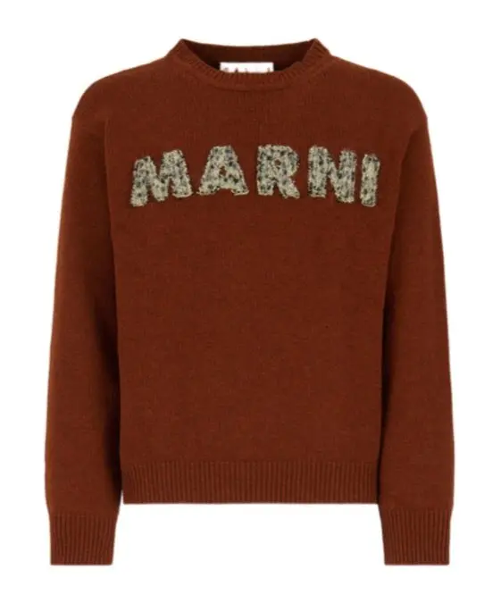 Marni Laser-cut Logo Jumper
