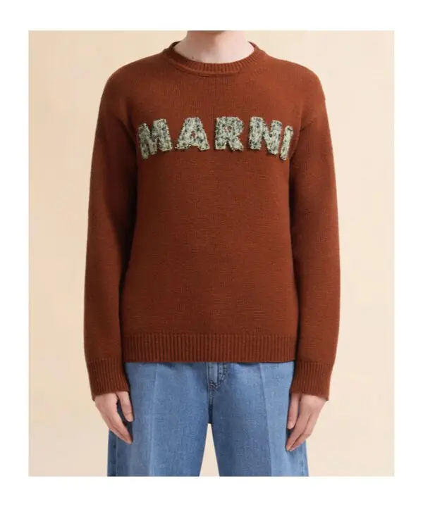 Marni Laser-cut Logo Jumper