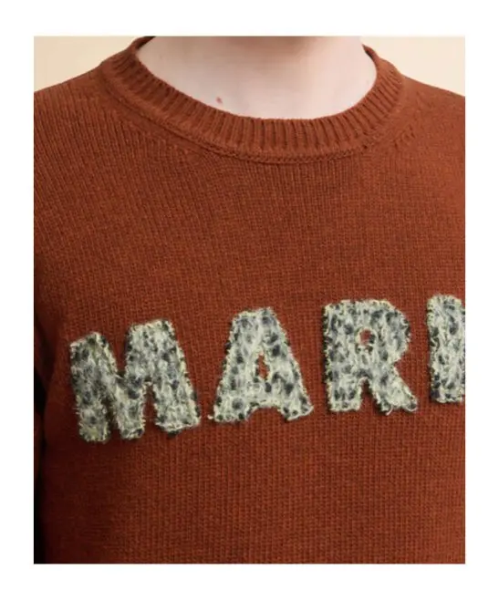 Marni Laser-cut Logo Jumper