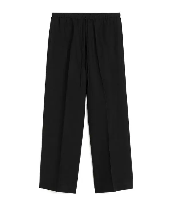 TOTEME Fluid Drawstring Trousers - Black