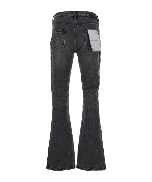 PURPLE BRAND Crinkled Flared Jeans