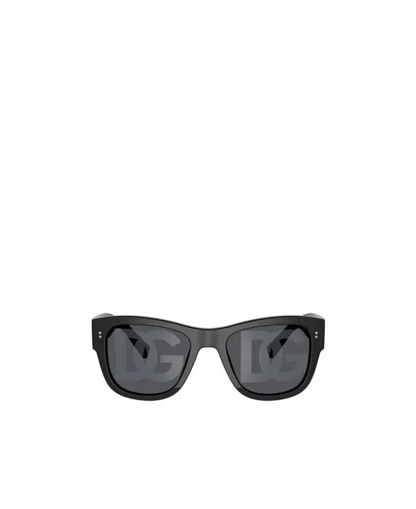 Dolce & Gabbana Domenico Logo-print Tinted Sunglasses - Black