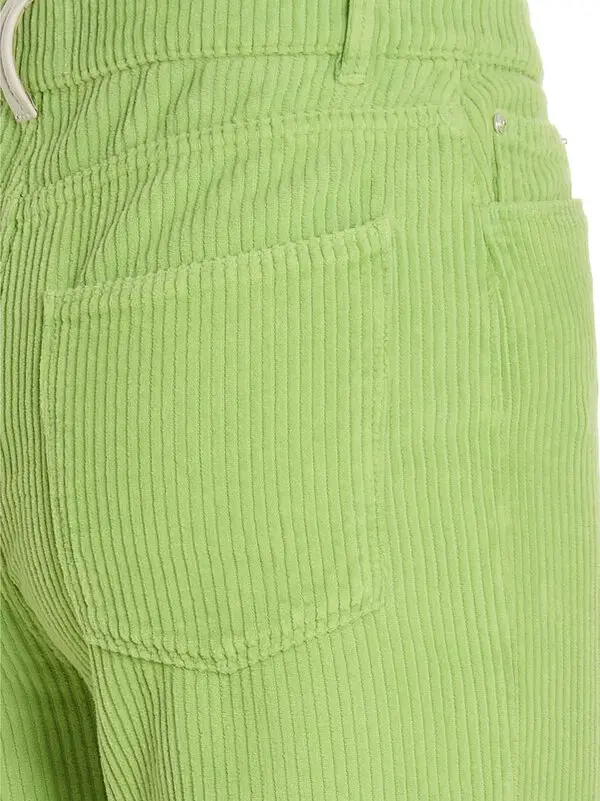WANDLER High Waisted Corduroy Straight Leg Pants