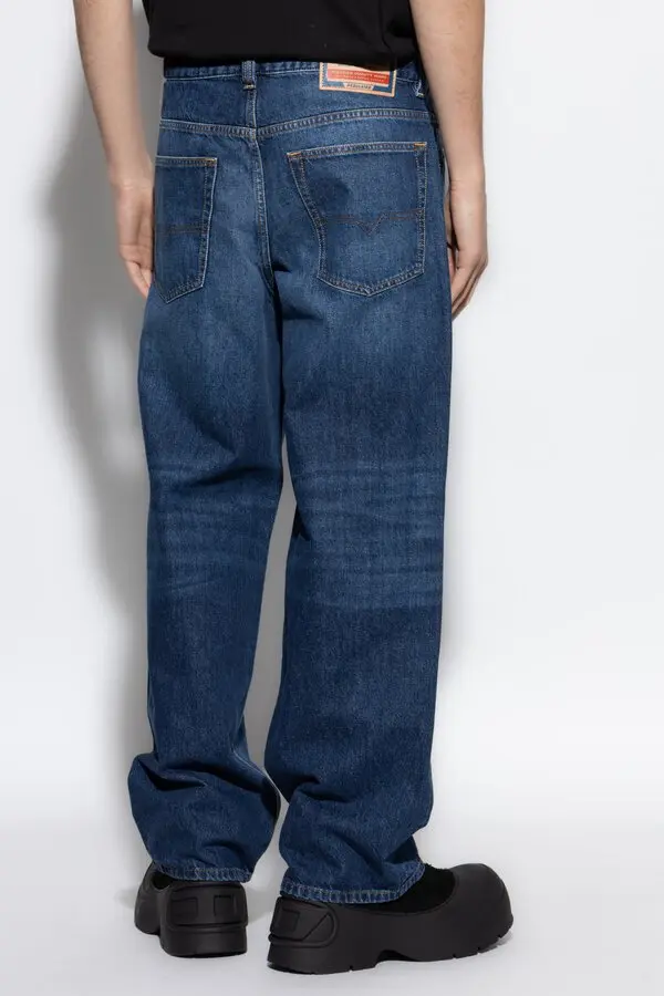 DIESEL® D-macro Jeans Straight Leg - Navy