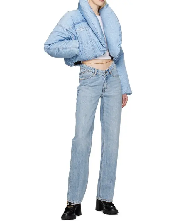 Alexander Wang Chain Embellished Straight-leg Jeans