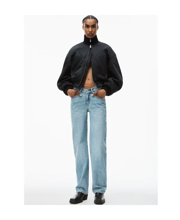 Alexander Wang Chain Embellished Straight-leg Jeans