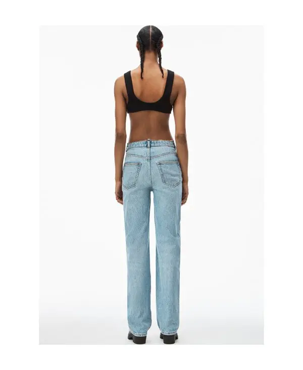 Alexander Wang Chain Embellished Straight-leg Jeans