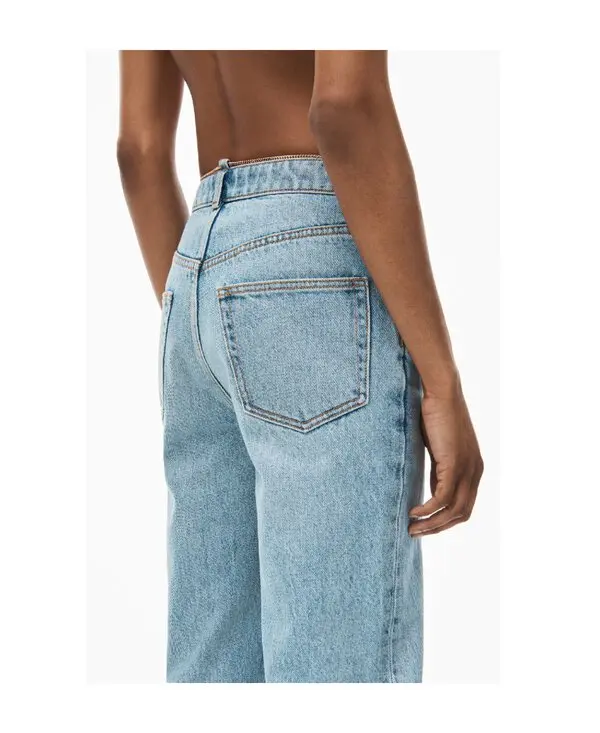 Alexander Wang Chain Embellished Straight-leg Jeans