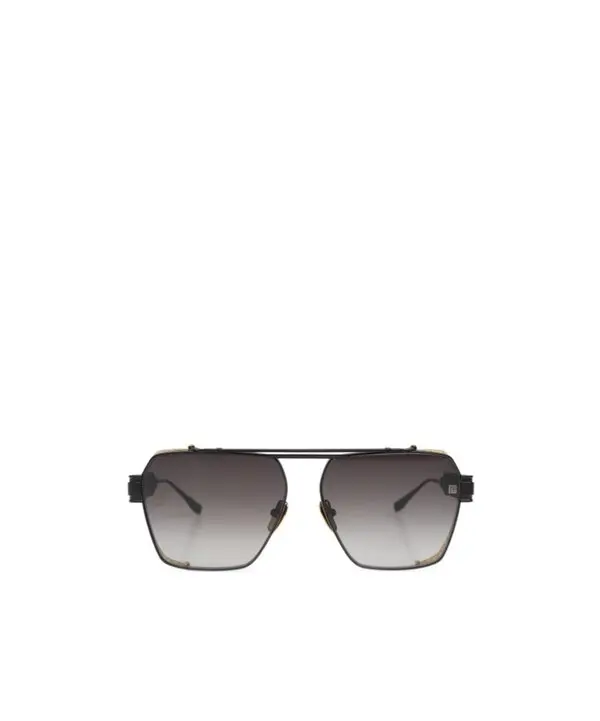 Balmain Logo Aviator Sunglasses - Gray