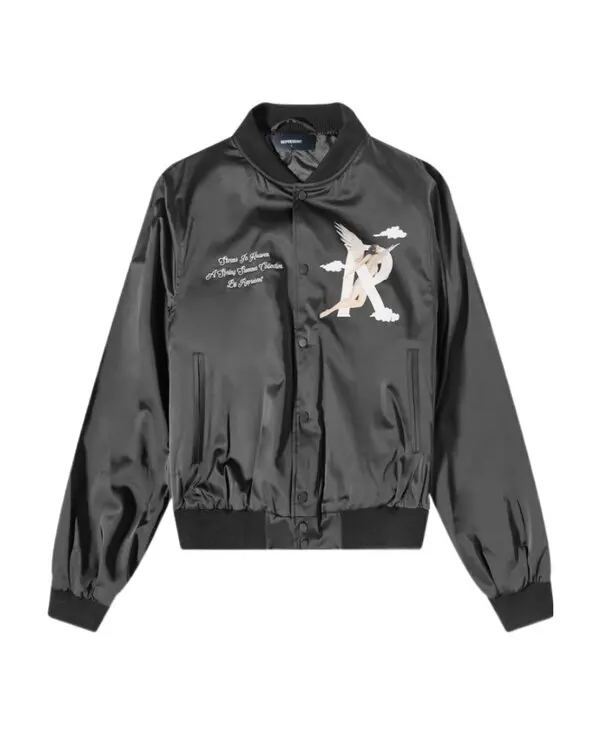 REPRESENT Storms In Heaven Printed Bomber Jacket - Black