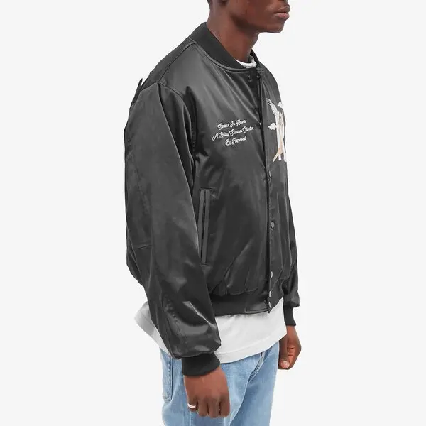 REPRESENT Storms In Heaven Printed Bomber Jacket - Black