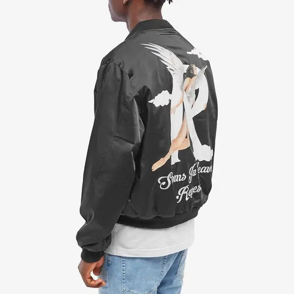 REPRESENT Storms In Heaven Printed Bomber Jacket - Black