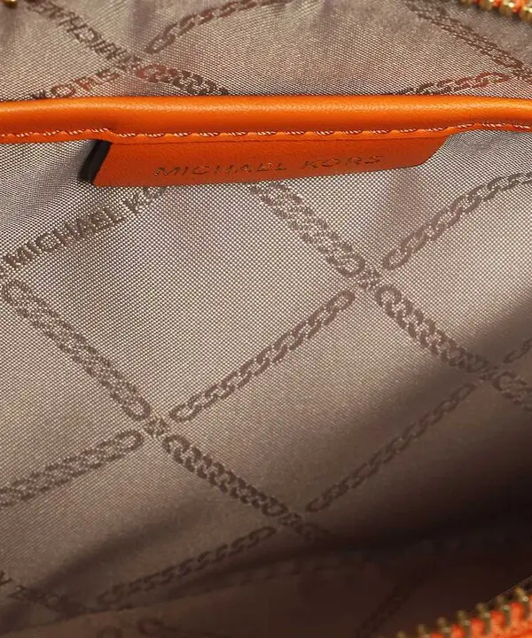 Michael Kors Monogram Leather Clutch Bag