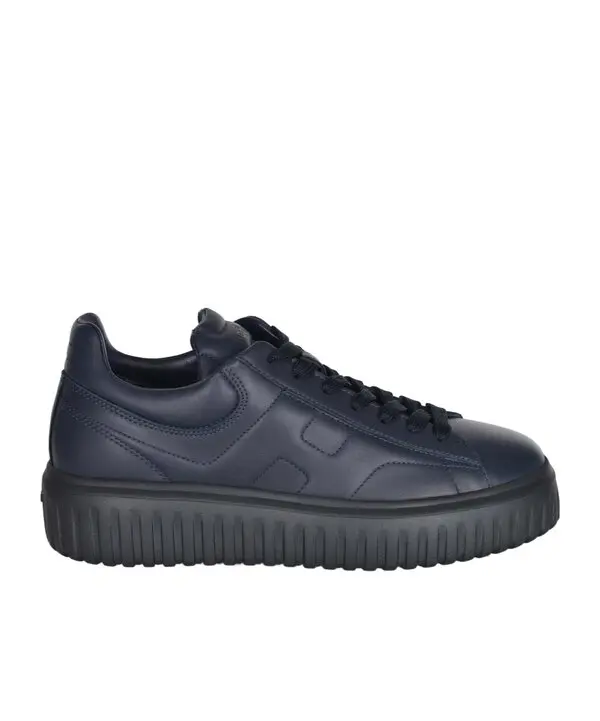 Hogan H-stripes Lace-up Sneakers - Black
