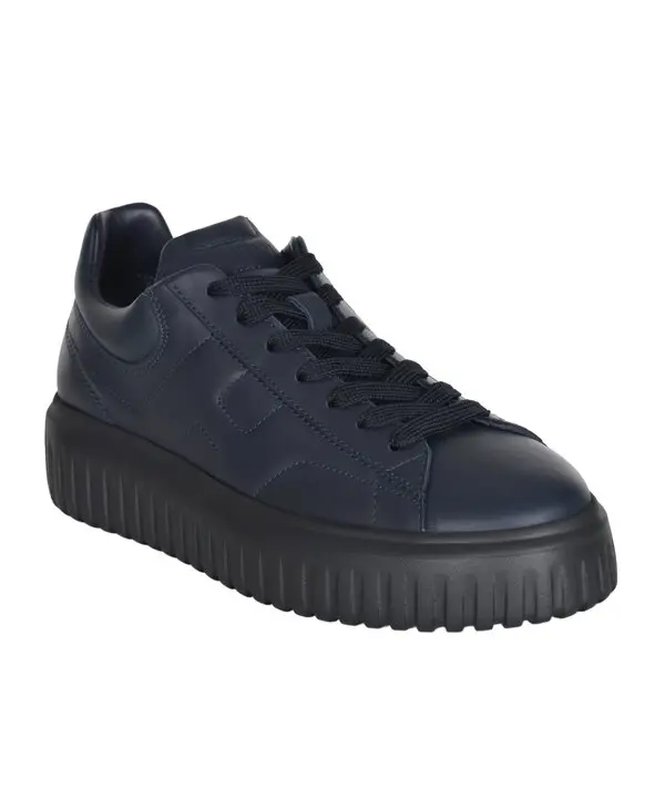 Hogan H-stripes Lace-up Sneakers - Black