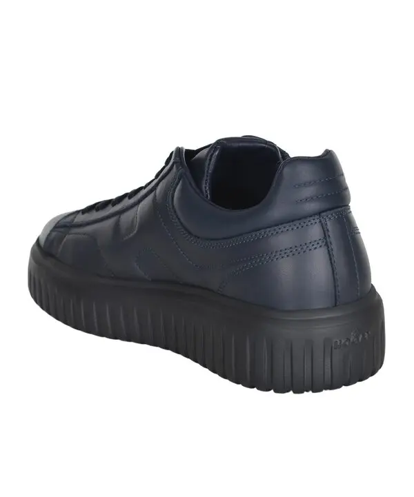 Hogan H-stripes Lace-up Sneakers - Black
