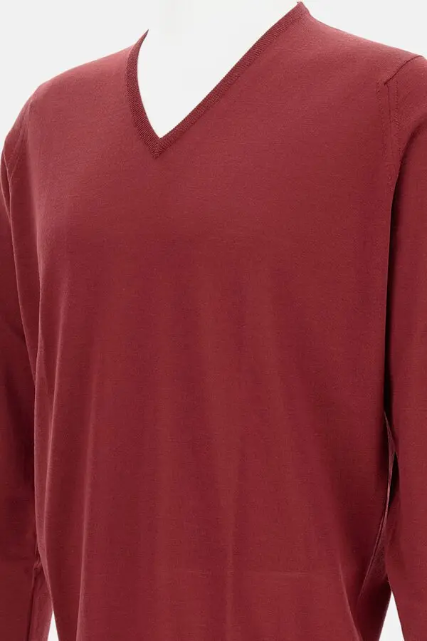John Smedley Long Sleeve V-neck Sweater
