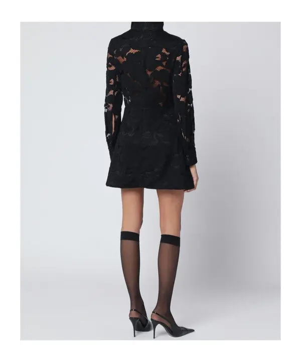 PATOU Lace Buckle Mini Dress