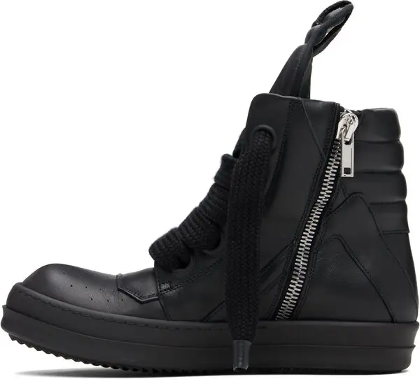 Rick Owens Lace-up High-top Sneakers - Black