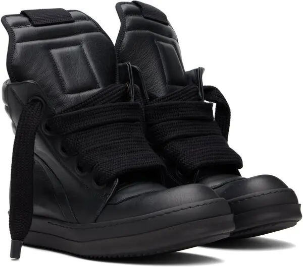 Rick Owens Lace-up High-top Sneakers - Black