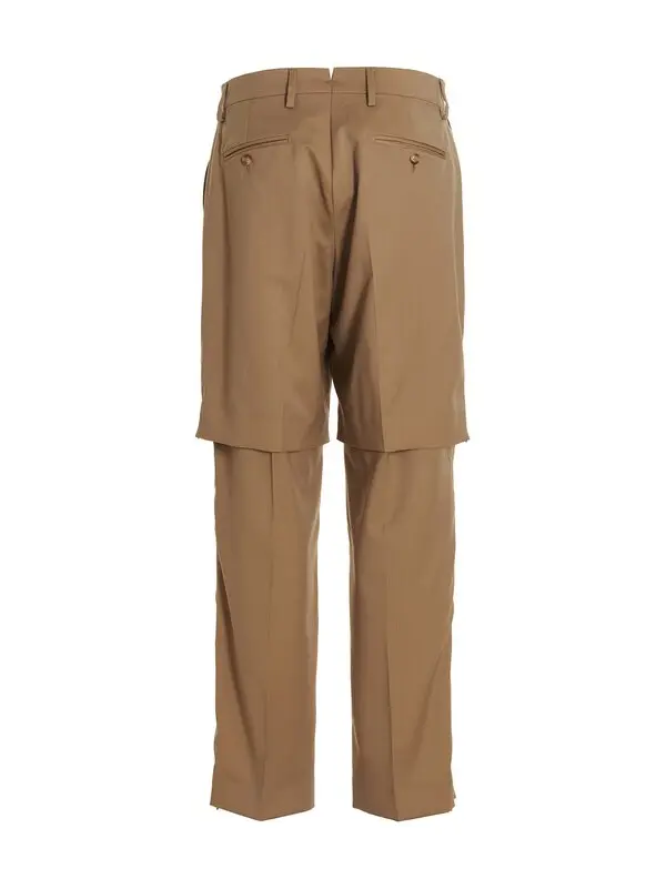 VTMNTS Pleated Casual Pants With Ankle Zipper