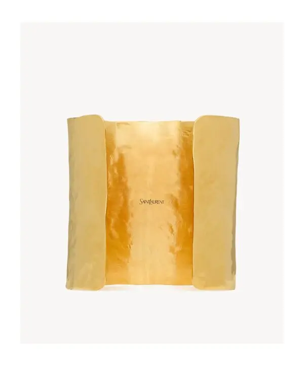 Saint Laurent Cassandre Open Cuff Bracelet - Yellow