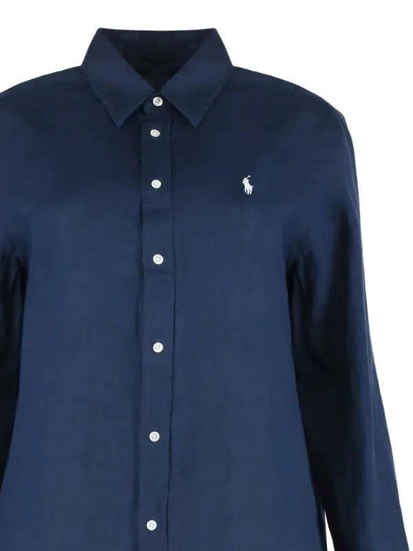Polo Ralph Lauren Classic Linen Shirt - Dark Blue