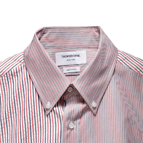 Thom Browne Funmix Striped Shirt - Pink