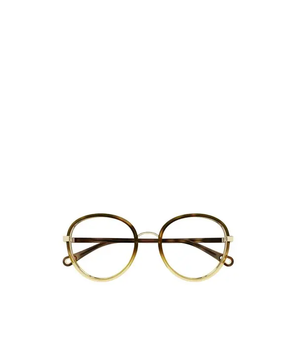 Chloé Round Frame Eyeglasses - Brown